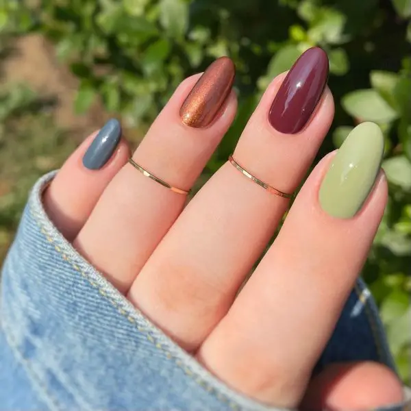 80 Bright Fall Nail Art Designs You Will Love – MorningKo