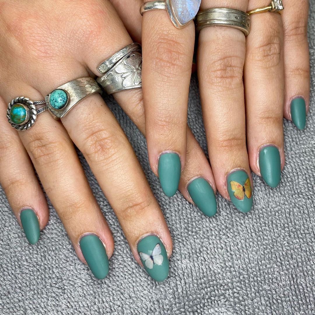 The Cool-Girl Nail Shade: 28 Sage Green Nails for Any Occasion – MorningKo