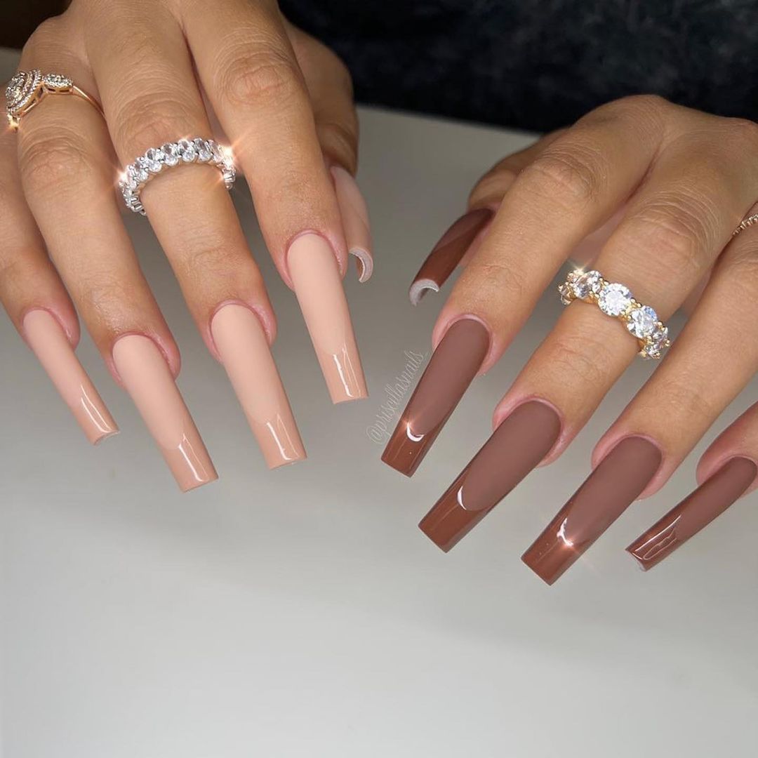 Brown Nails: Chocolate brown nail manicure, the trend that never goes ...