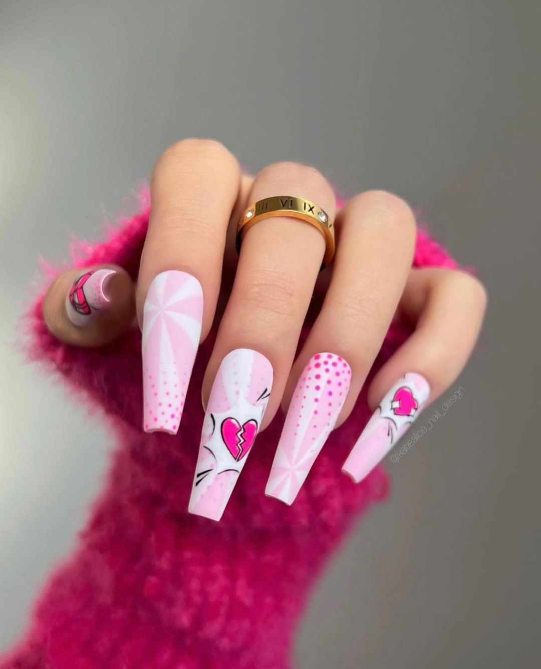 Heart Nails Art Ideas: 70 Photos To Get Inspired - MorningKo