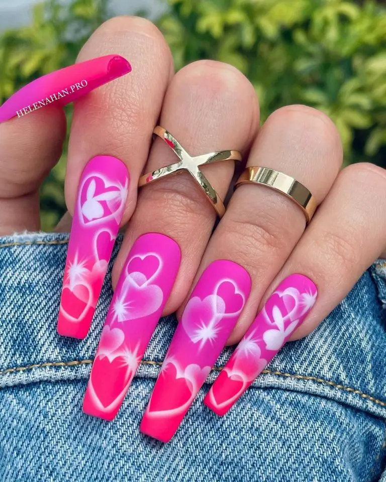 Heart Nails Art Ideas: 70 Photos To Get Inspired - MorningKo
