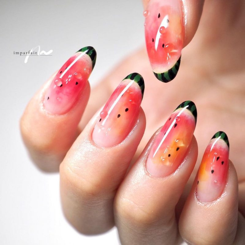 43 Refreshing Fruit Nail Designs To Copy This Summer – MorningKo