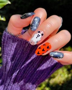 33 Hippie Cute Nail Designs For October Spooky Nails You Will Obsess ...