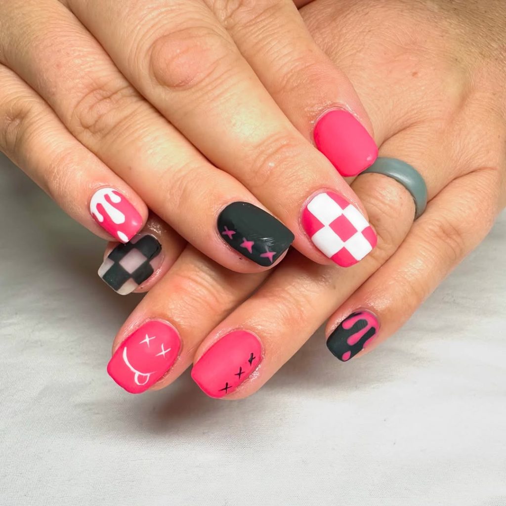 33 Hippie Cute Nail Designs For October Spooky Nails You Will Obsess ...