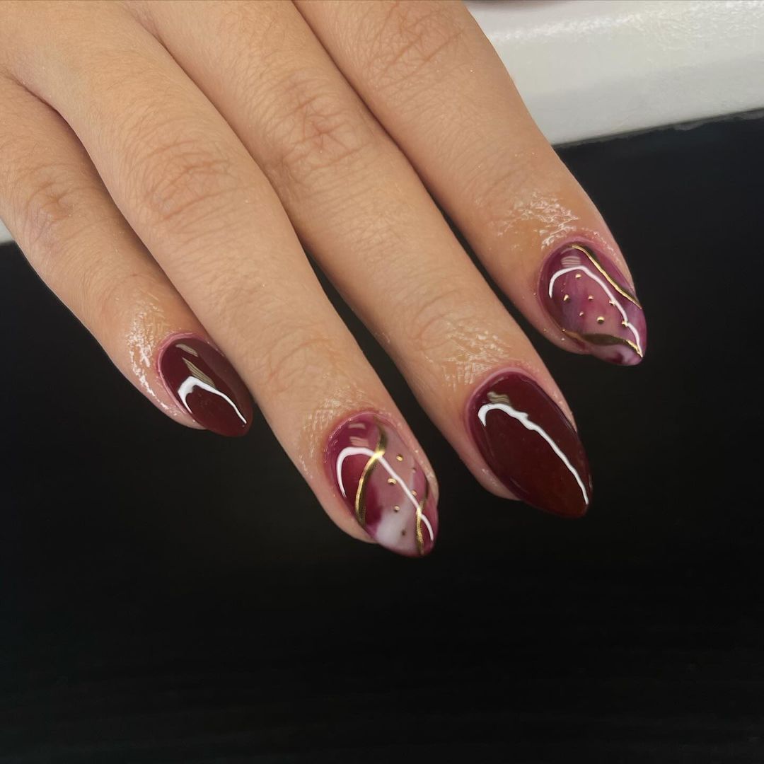 49 Stylish Burgundy Nail Designs To Slay This Autumn 2024 – MorningKo