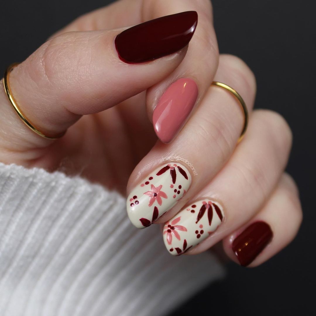 49 Stylish Burgundy Nail Designs To Slay This Autumn 2024 – MorningKo
