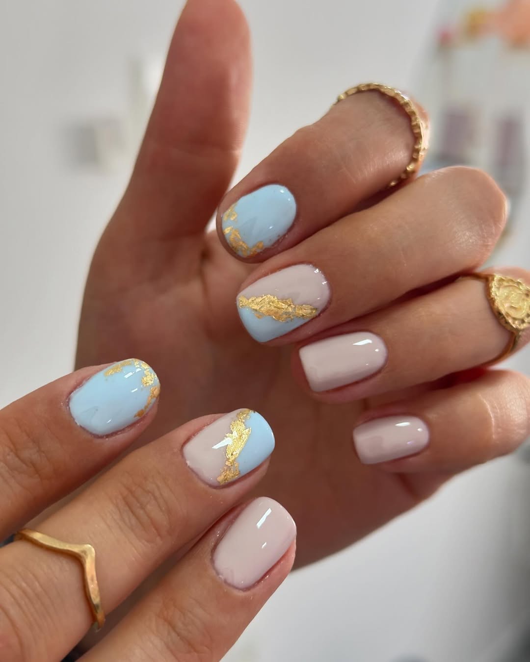 Baby Blue Nail Designs For Spring Mood – MorningKo