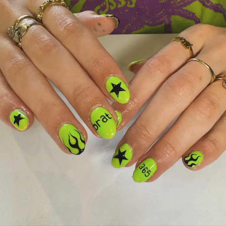 29 Brat Nail Ideas for Summer Core Style That Are Bold, Fun & Totally ...