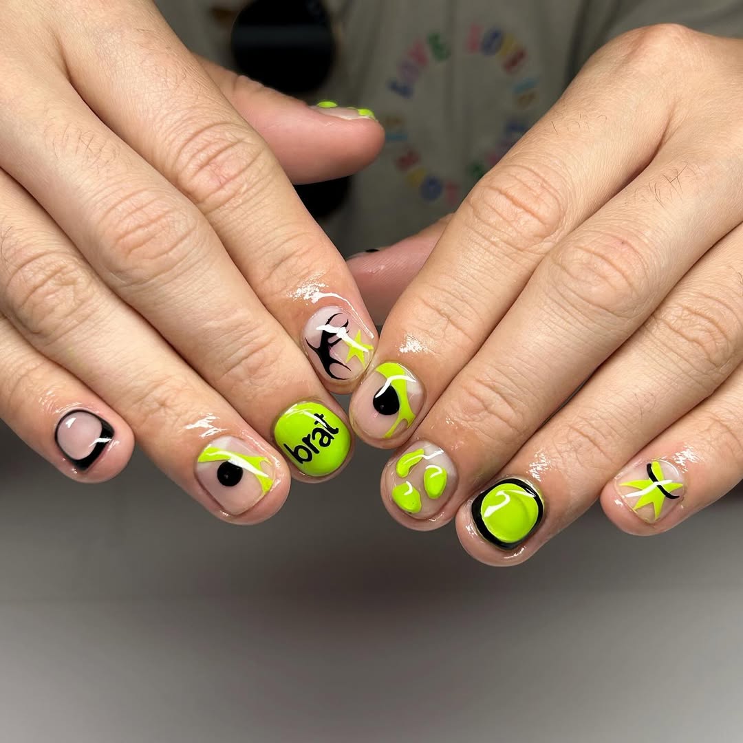 29 Brat Nail Ideas for Summer Core Style That Are Bold, Fun & Totally ...