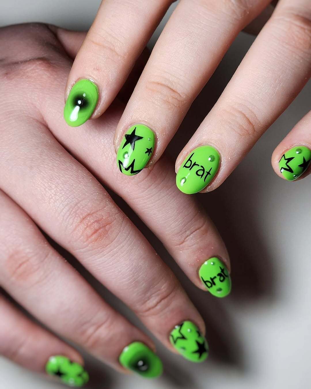 29 Brat Nail Ideas for Summer Core Style That Are Bold, Fun & Totally ...