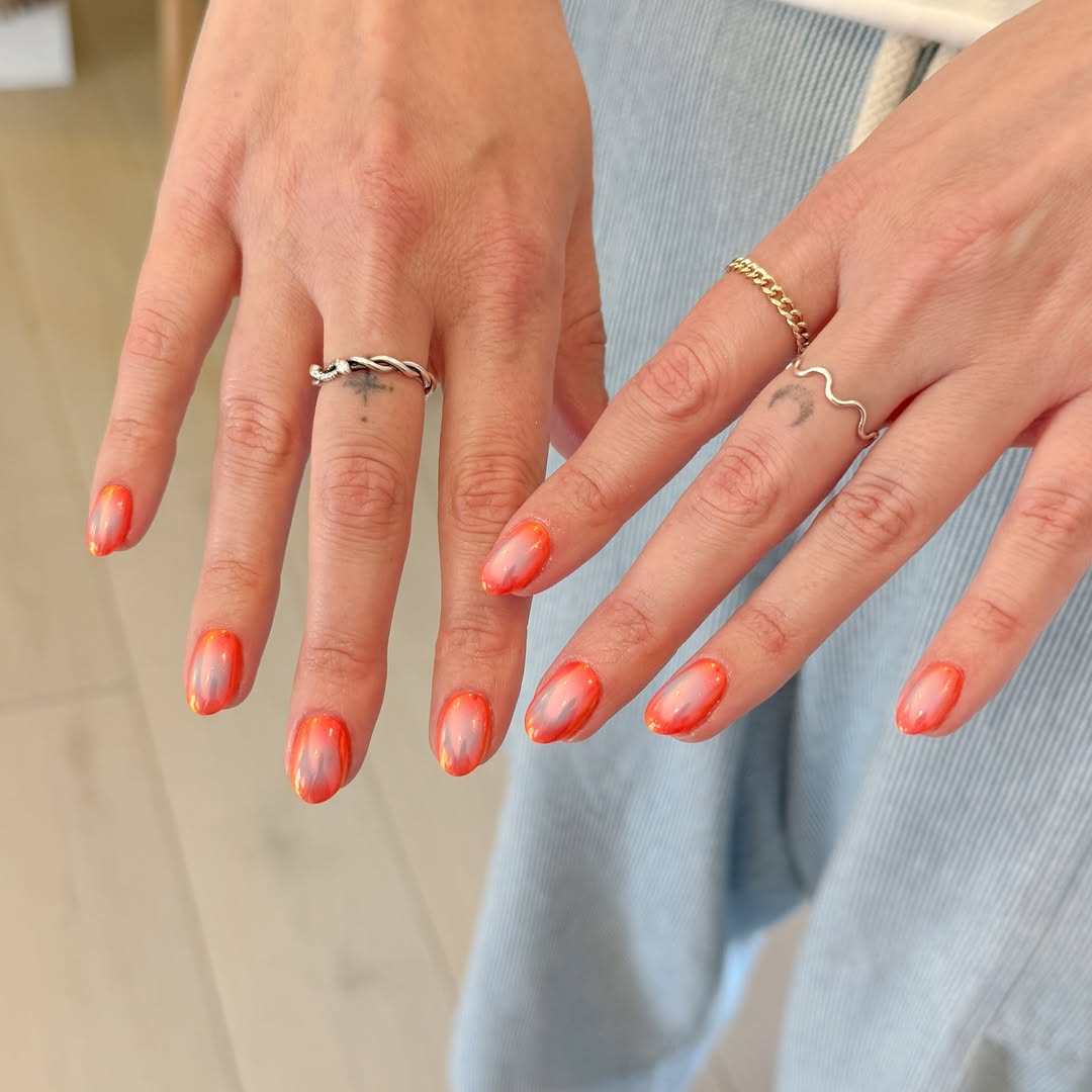 28 Succinct Sunset Ombre Nails For Groovy Summer Vibes! – MorningKo