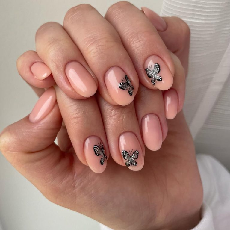 Flutter into Style: 45 Cute & Creative Butterfly Nail Ideas to Copy ...