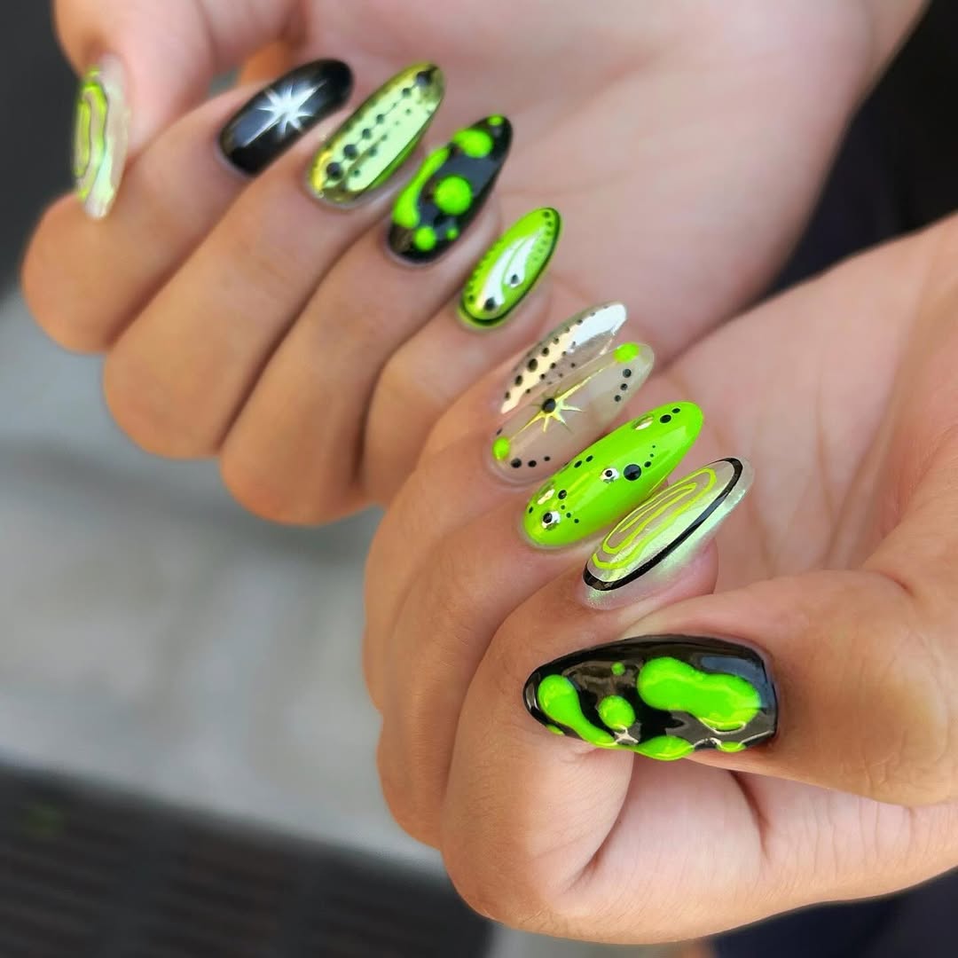 29 Brat Nail Ideas for Summer Core Style That Are Bold, Fun & Totally ...