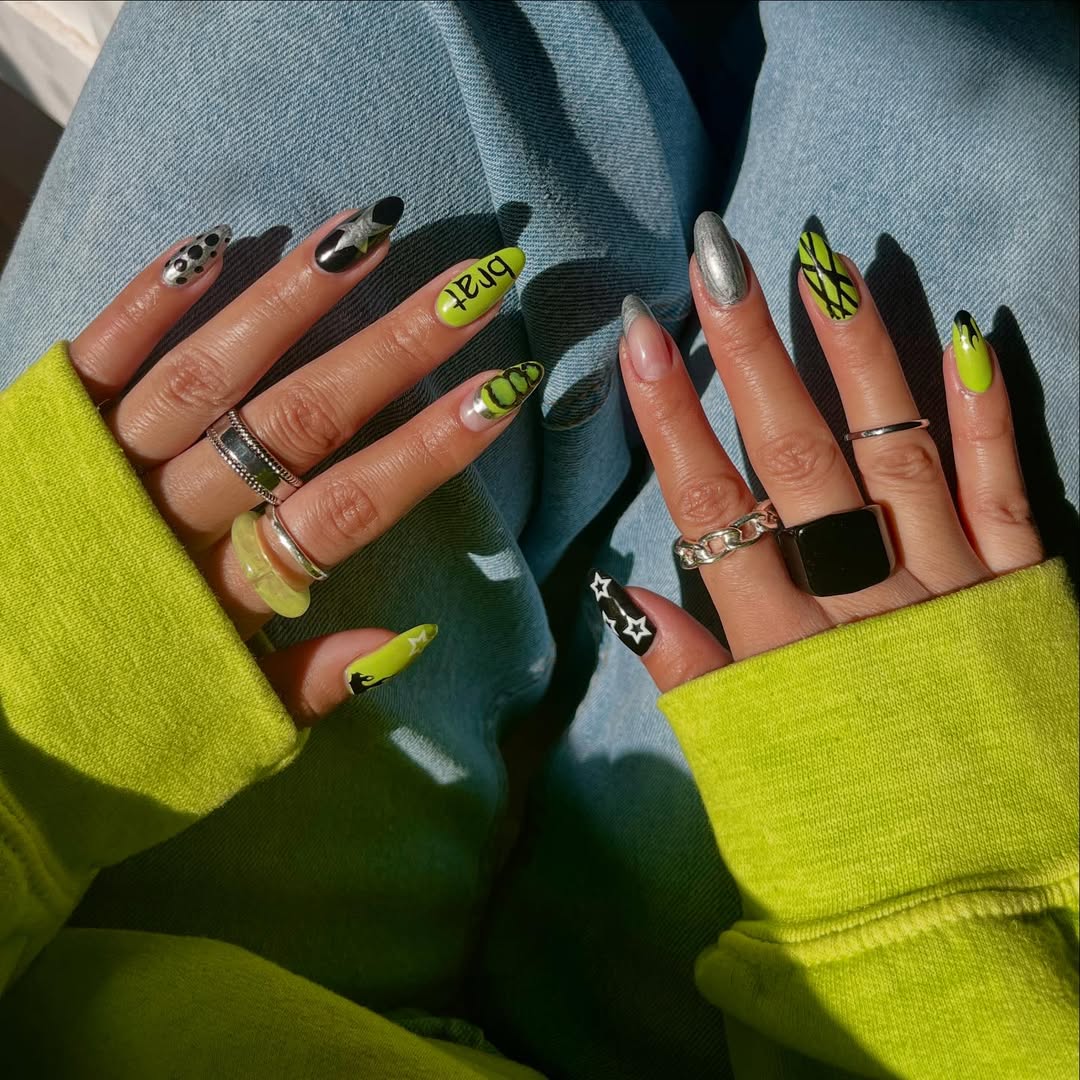 29 Brat Nail Ideas for Summer Core Style That Are Bold, Fun & Totally ...