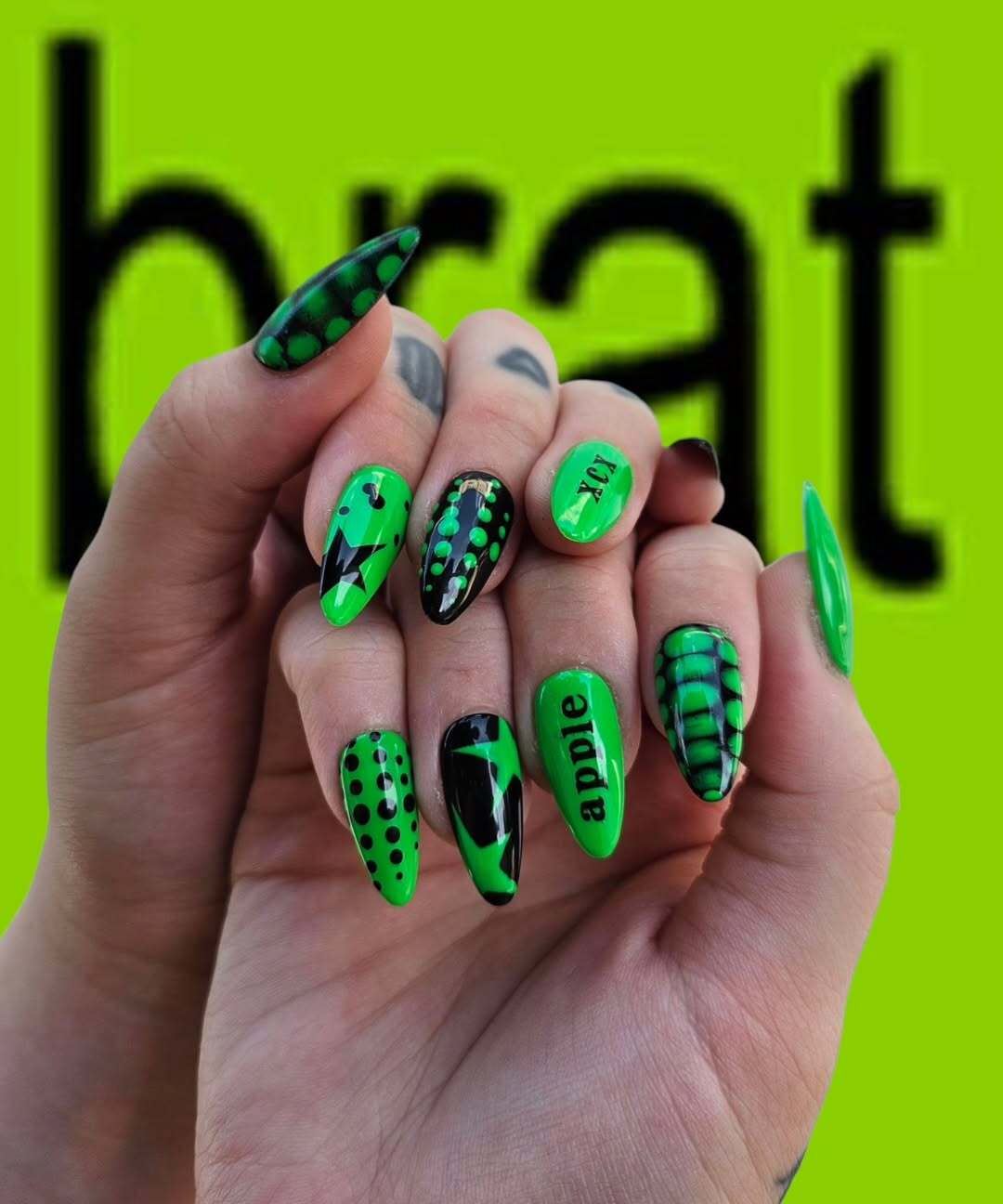 29 Brat Nail Ideas for Summer Core Style That Are Bold, Fun & Totally ...