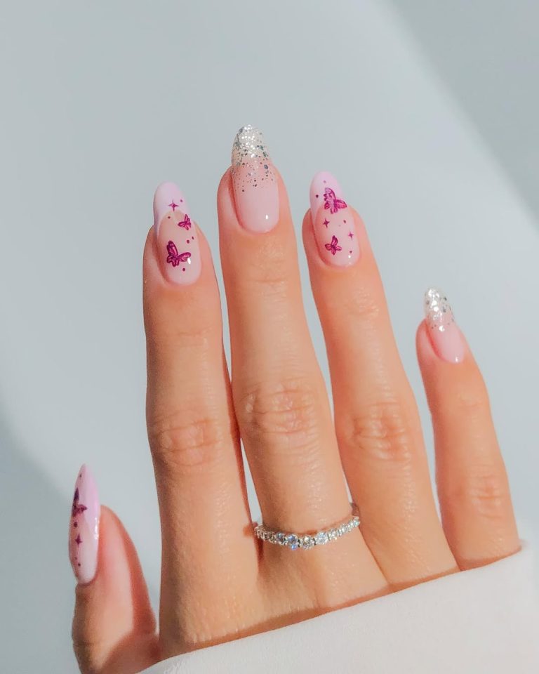 Flutter into Style: 45 Cute & Creative Butterfly Nail Ideas to Copy ...