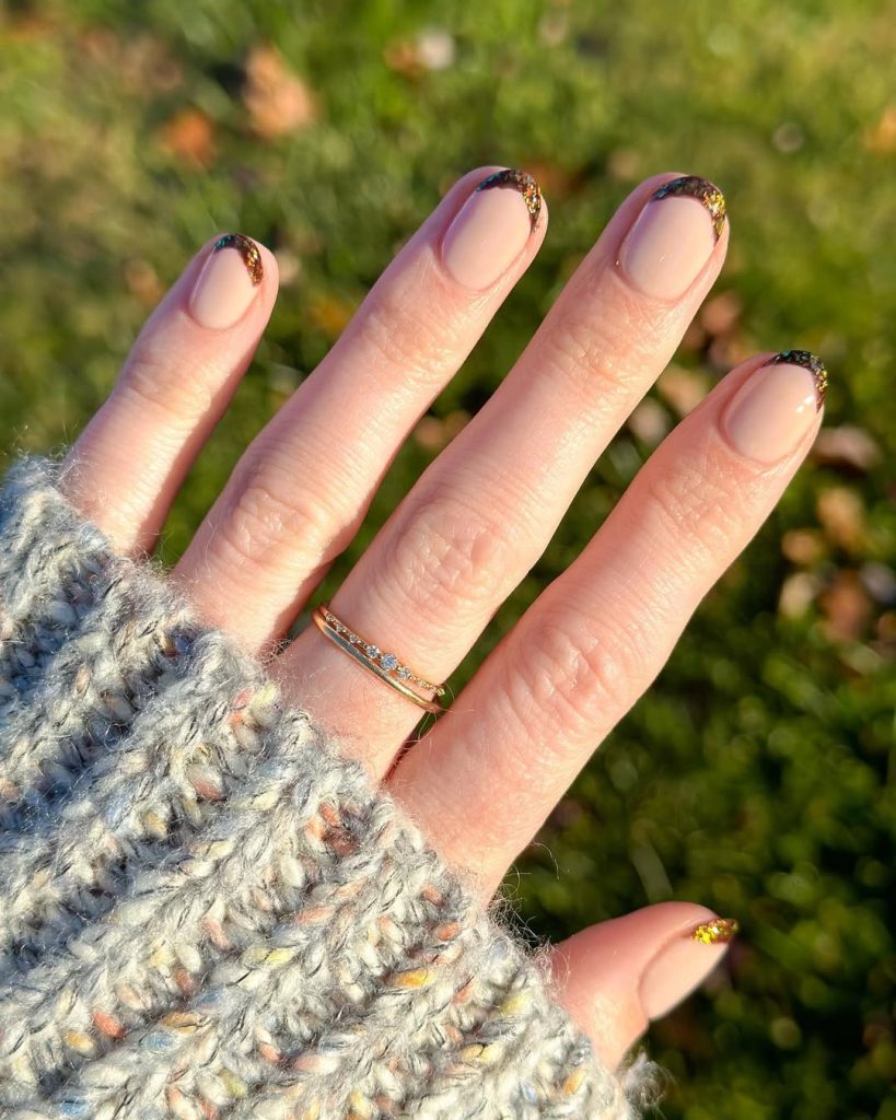 Fall French Tips Nail Ideas For 2025: 25 Cozy Autumn-Inspired Mani ...