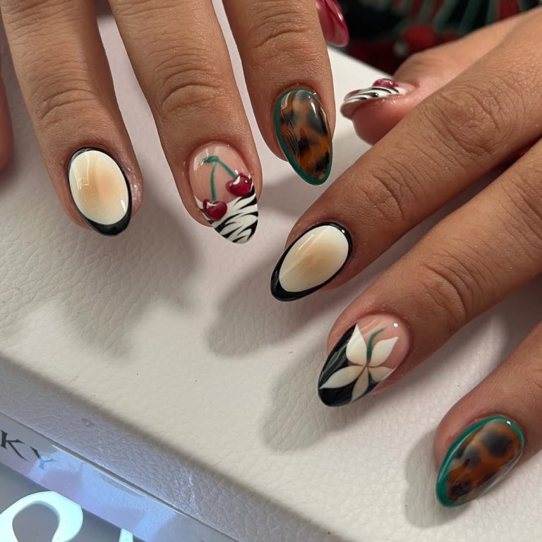 45 Tortie Nail Ideas That Will Be So Hot This Autumn – MorningKo
