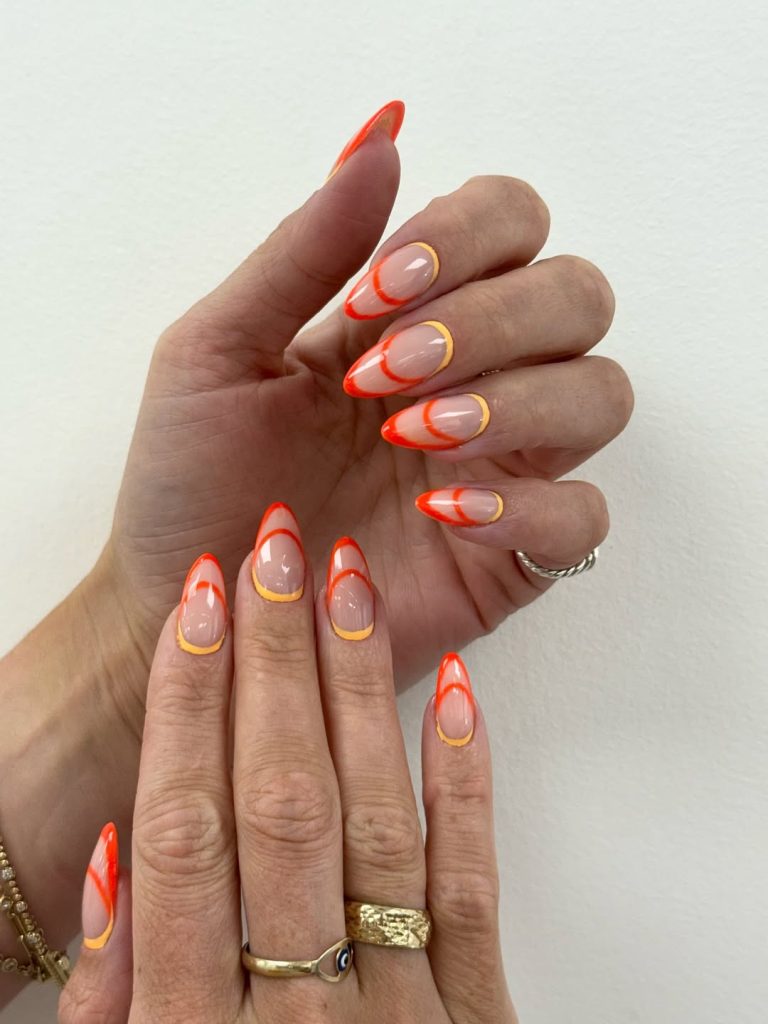 Fall French Tips Nail Ideas For 2025: 25 Cozy Autumn-Inspired Mani ...