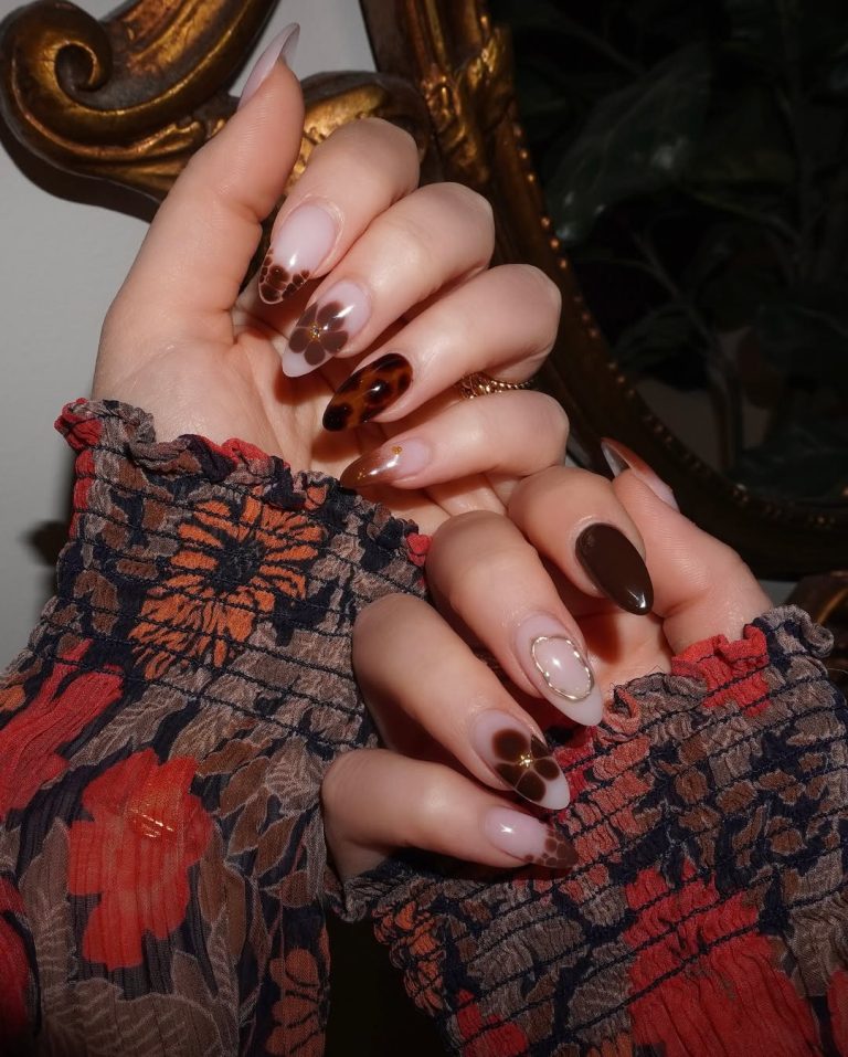 45 Tortie Nail Ideas That Will Be So Hot This Autumn – MorningKo