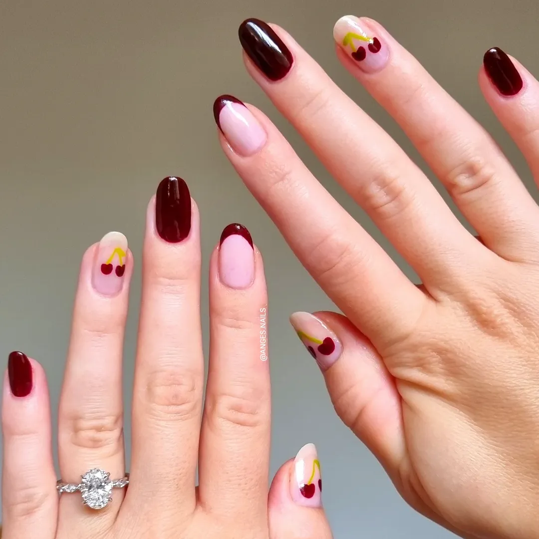Fall French Tips Nail Ideas For 2025: 25 Cozy Autumn-Inspired Mani ...