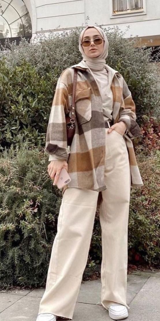31 Trousers Outfit Ideas For Modest Hijabi Look To Style This Fall ...