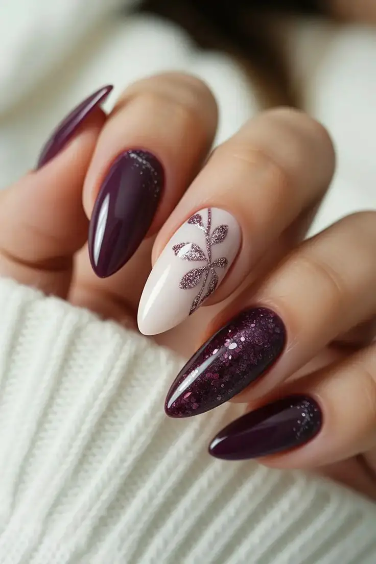 Shimmer & Shine: 27 Gorgeous Fall Glitter Nails You’ll Want to Copy ...