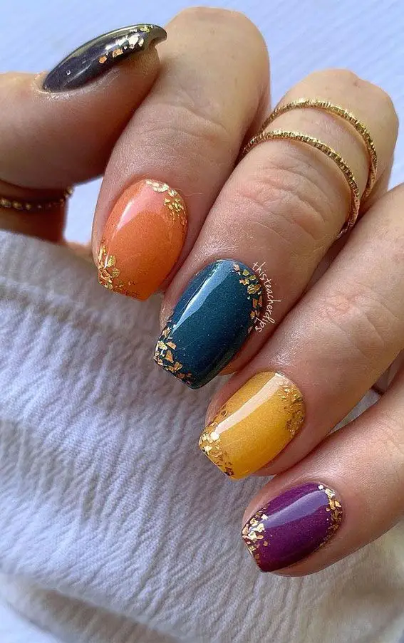 Shimmer & Shine: 27 Gorgeous Fall Glitter Nails You’ll Want to Copy ...