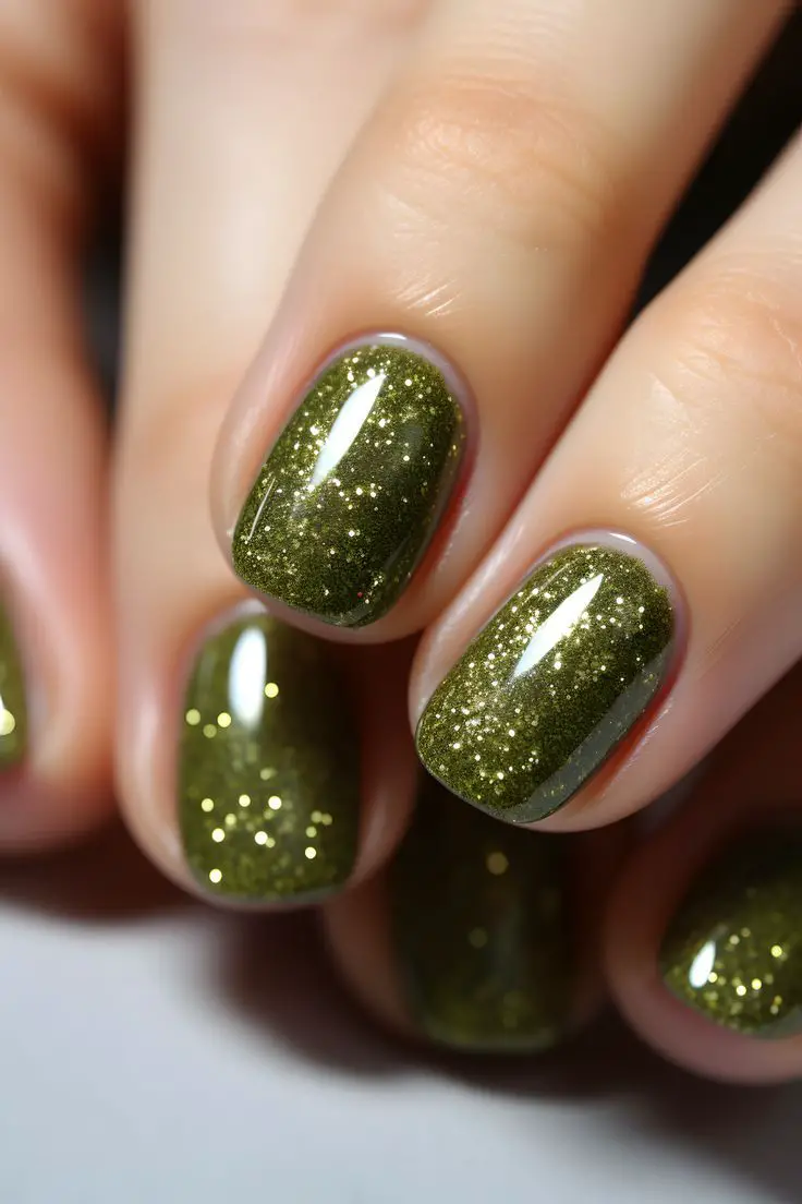 Shimmer & Shine: 27 Gorgeous Fall Glitter Nails You’ll Want to Copy ...