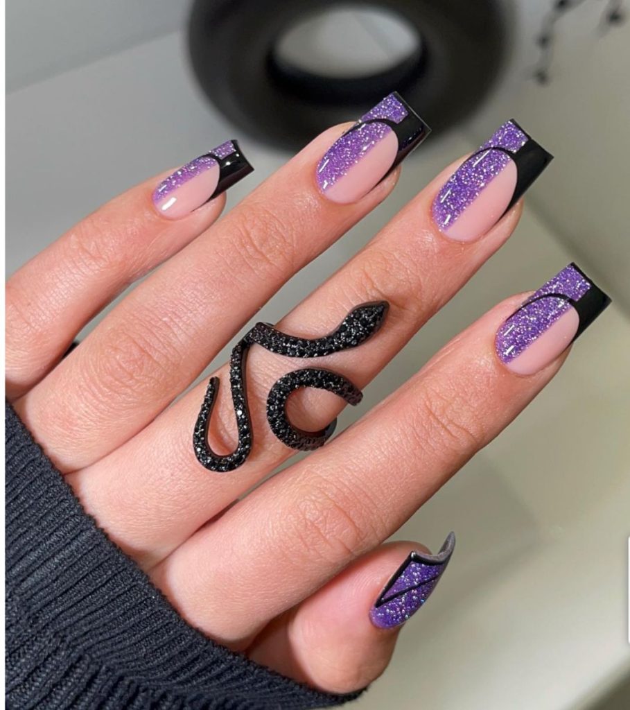Purple Pop Fall Nails: 25 Must-Try Autumn Nail Art Ideas – MorningKo