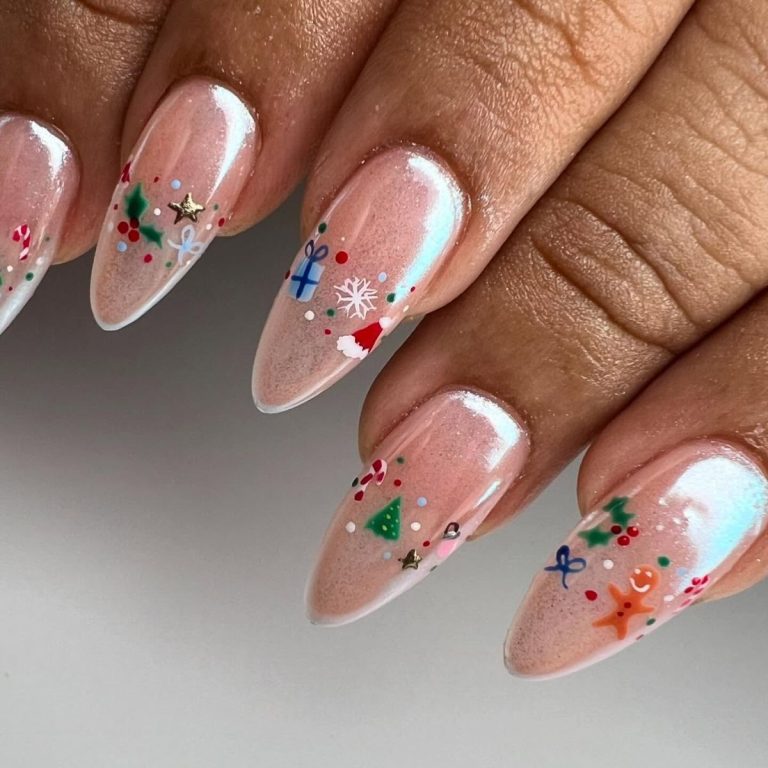 Christmas Chrome Nail Ideas – MorningKo