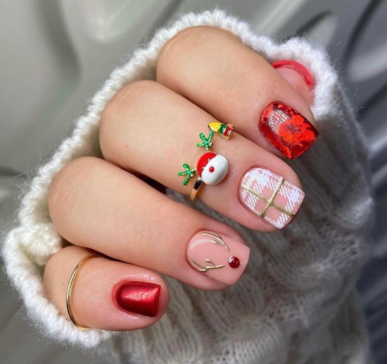 Christmas Chrome Nail Ideas – MorningKo