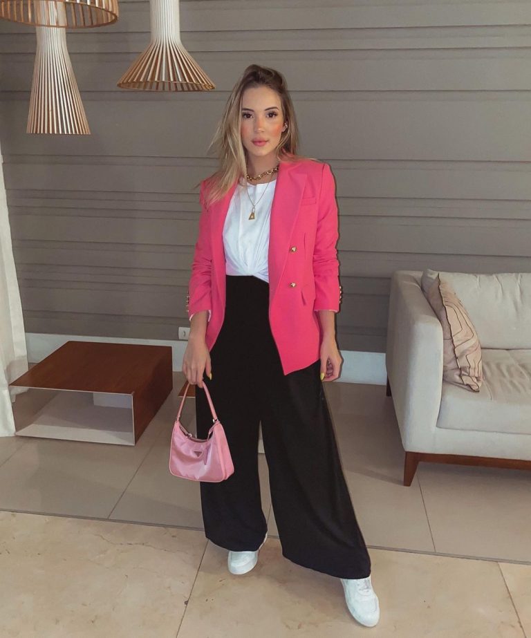 How to Style a Pink Blazer: 21 Trendy & Classy Outfit Ideas – MorningKo