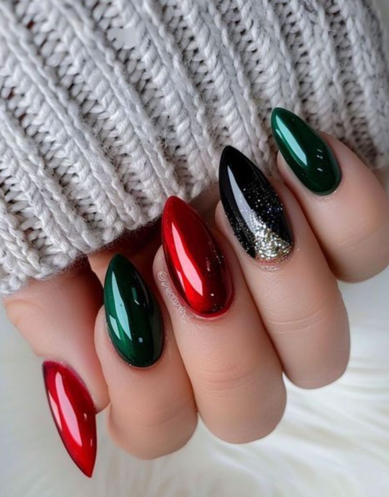 Christmas Chrome Nail Ideas – MorningKo