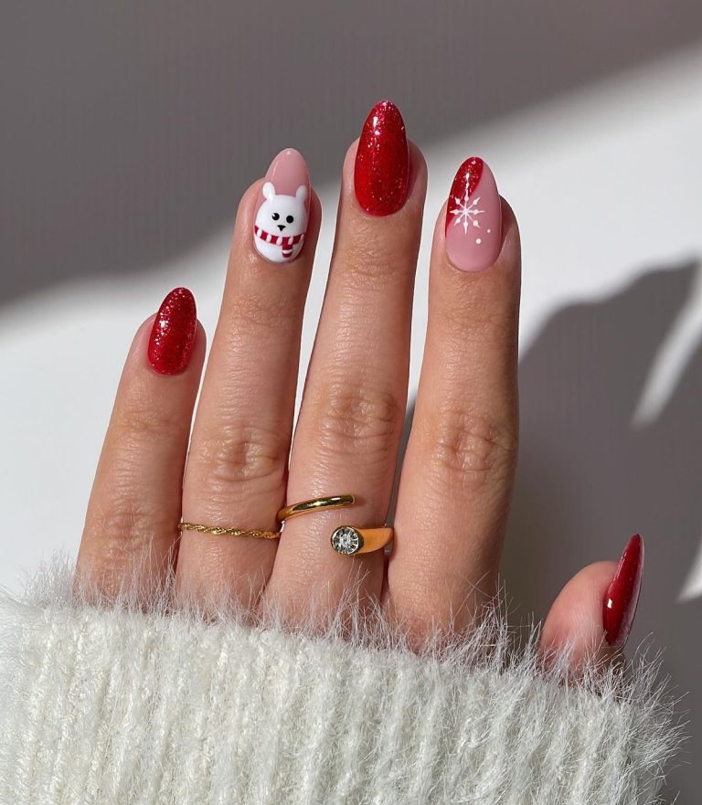 Christmas Chrome Nail Ideas – MorningKo